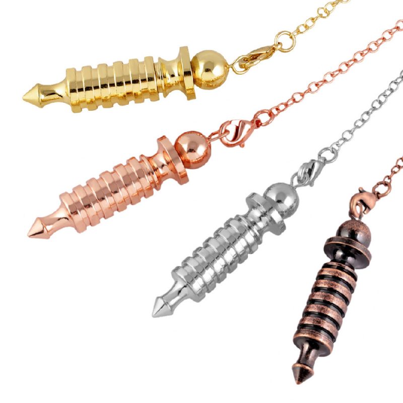 【Dowsing Pendulum】 Six 6 Discs Metal Pendulum (Energy Healing Pendant ...